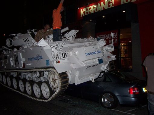 Promotional Tank Hire - Advertise on our London Tank