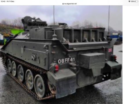 ALVIS FV102 CRVT STRIKER 08FF41 £28000 tidy CVRT Striker